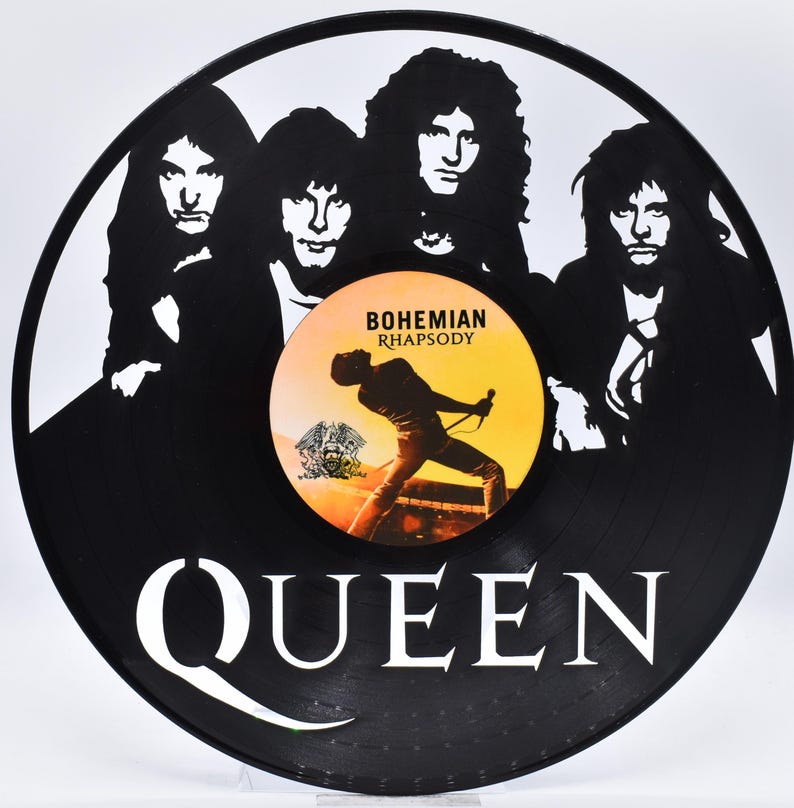 Queen, B149 Custom Laser Cut Vinyl Records, Twill Coaster Image - Etsy