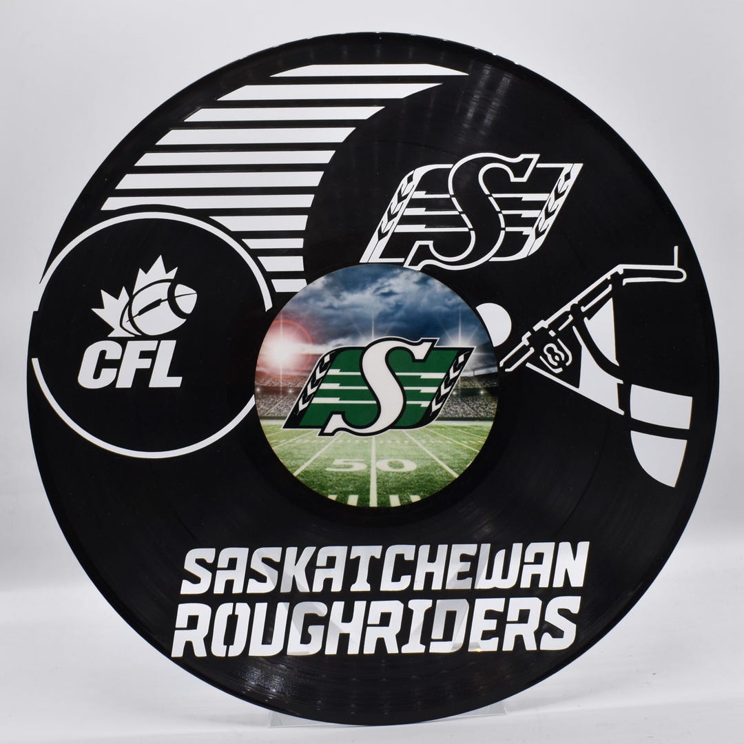 Saskatchewan Roughriders, S284 Custom Laser Cut Vinyl Records, Twill ...