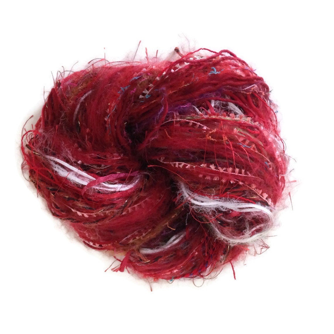 Red Knitting Crochet Art Yarn | Etsy