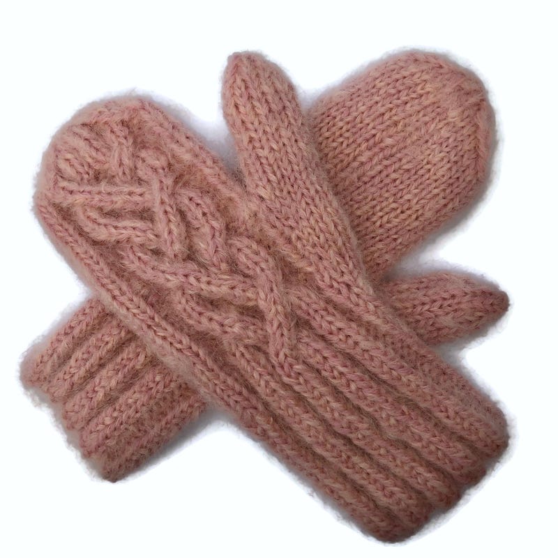 Pink Mittens - Etsy