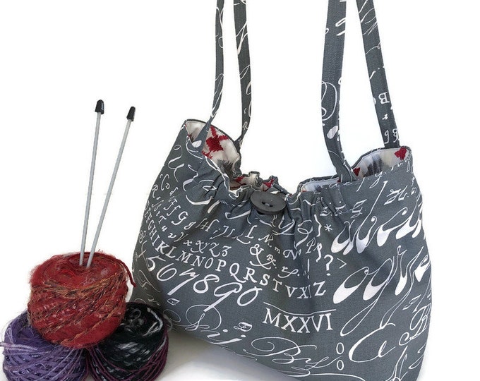 Knitter's Bag in Blue - Etsy