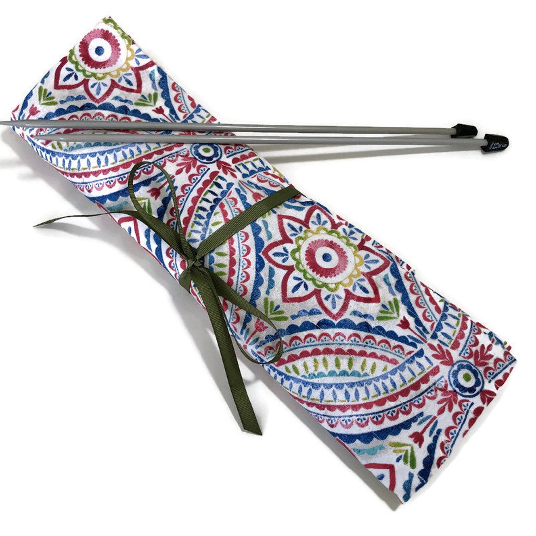 Knitting Case 15 Slots 10 or 14 Inch Straight Needle Organizer - Etsy