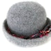 Felted Knit Bowler Hat Gray Wool - Etsy