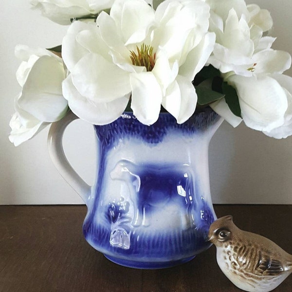 Blue Milk Pitcher - Etsy
