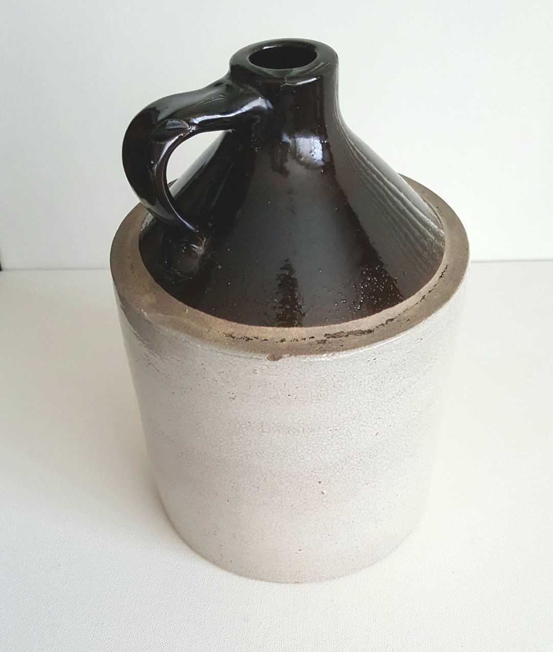Antique Stoneware Whiskey Jug - Etsy