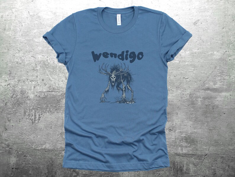 Wendigo Shirt, Cryptids T-shirt, Folklore Shirt, Horror, Scary ...