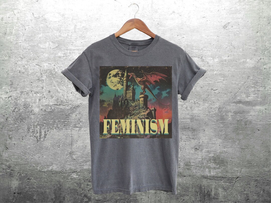 Dragon Feminism Shirt, Retro, Vintage, Feminist Shirt, Meme Tee, Gift ...