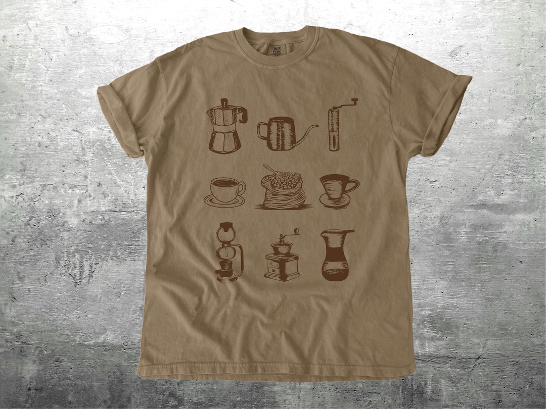 Coffee Shirt, Coffee Lover, Coffee Gift, Retro Vintage Style Graphic ...