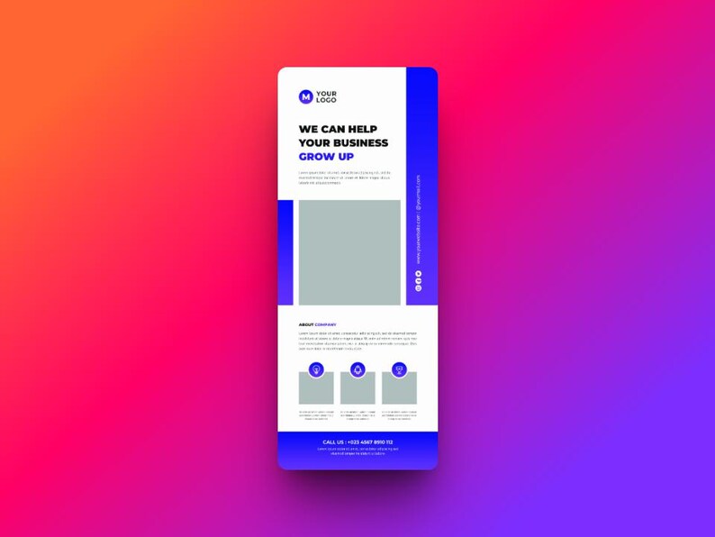 Business Roll-up Banner Templates: 4 PSD Vertical Designs (300 DPI) - Etsy