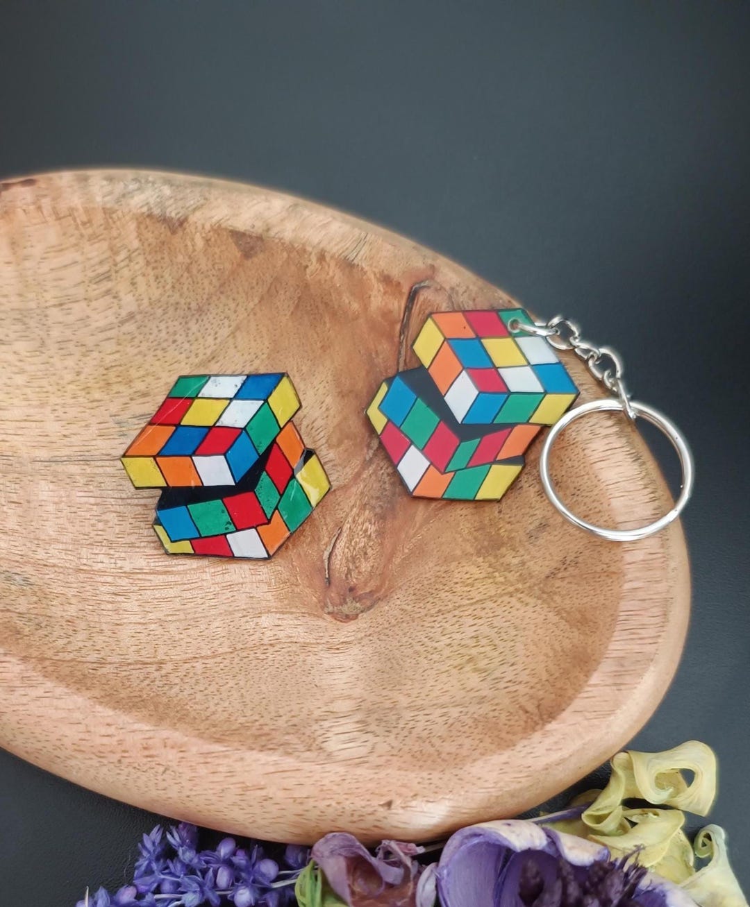 Rubik's Cube Pin/keychain/magnet - Etsy