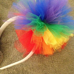 Pride Festival Headband- LGBTQ -headband - Rainbow Tulle Headband - Etsy