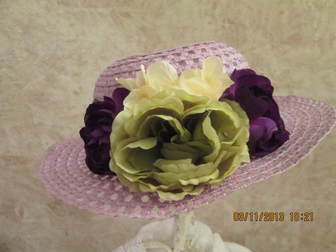 Girls Lavender Easter Hat Girl's Easter Hat Tea Party - Etsy