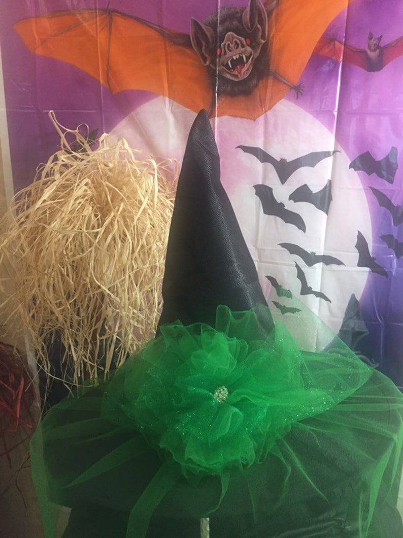 Wicked Witch Hat - Emerald Green Witch Hat - Costume Witch Hat - Etsy