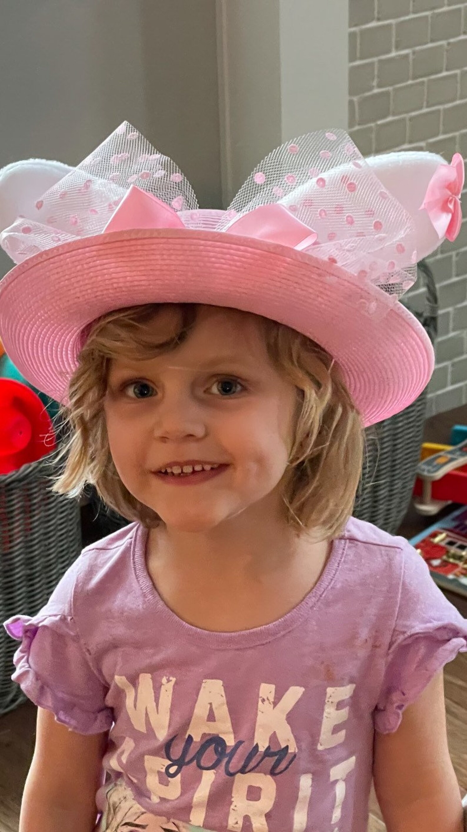 Pink Easter Hat Bunny Ear Hat - Etsy