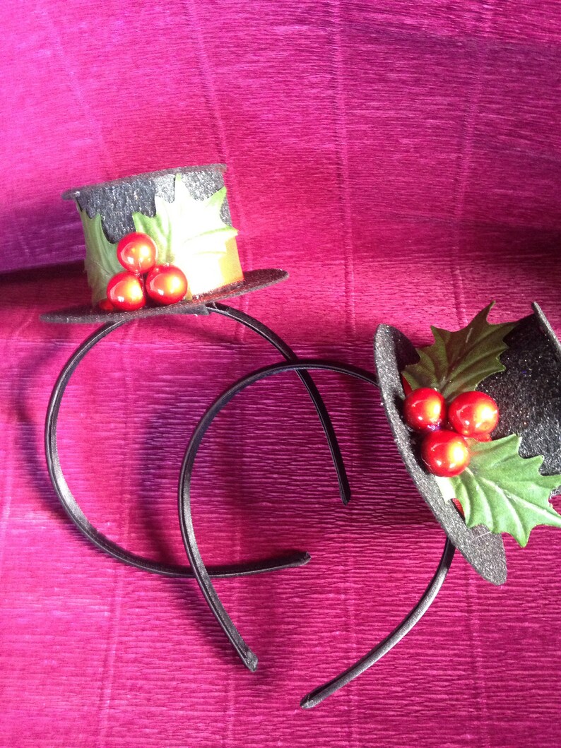 Holiday Top Hat Headband - Christmas Party Headband - Etsy