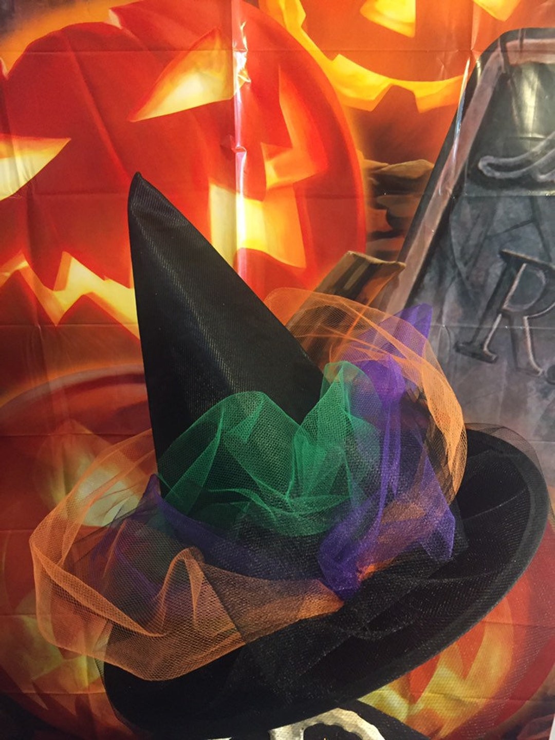 Little Girls Costume Witch Hat - Girls Costume Witch Hat - Halloween ...