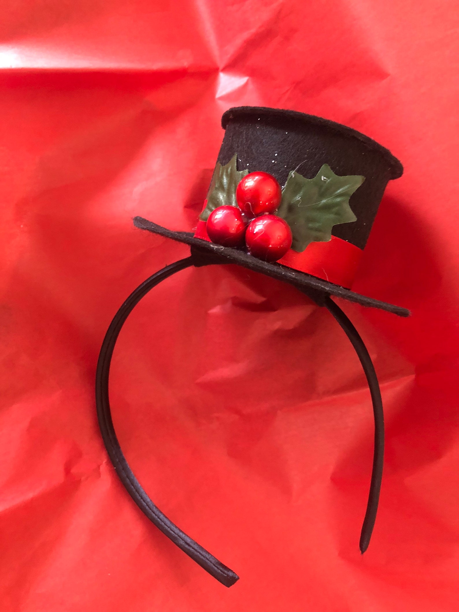 Holiday Top Hat Headband Christmas Party Headband - Etsy