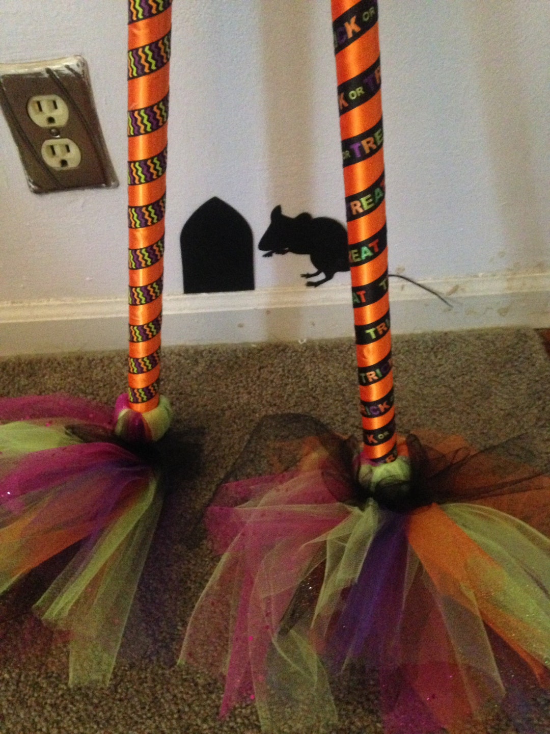 Tulle Witches Broom Witch Costume Broomstick Witch Broom - Etsy