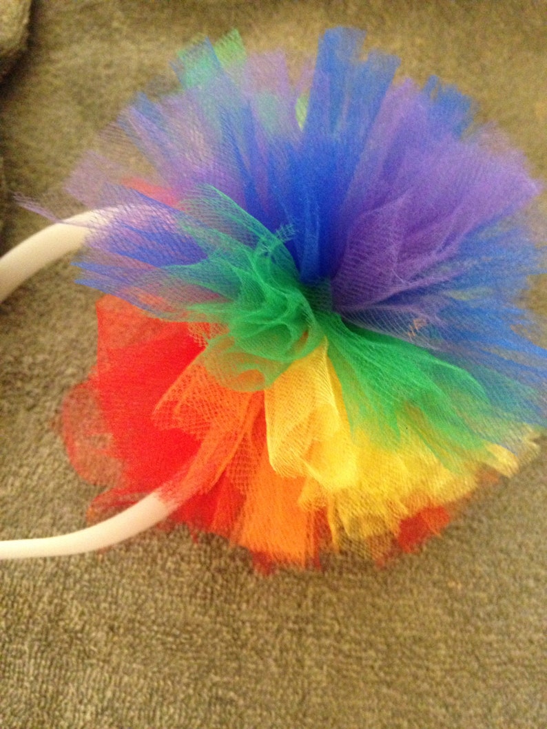 Pride Festival Headband- LGBTQ -headband - Rainbow Tulle Headband - Etsy