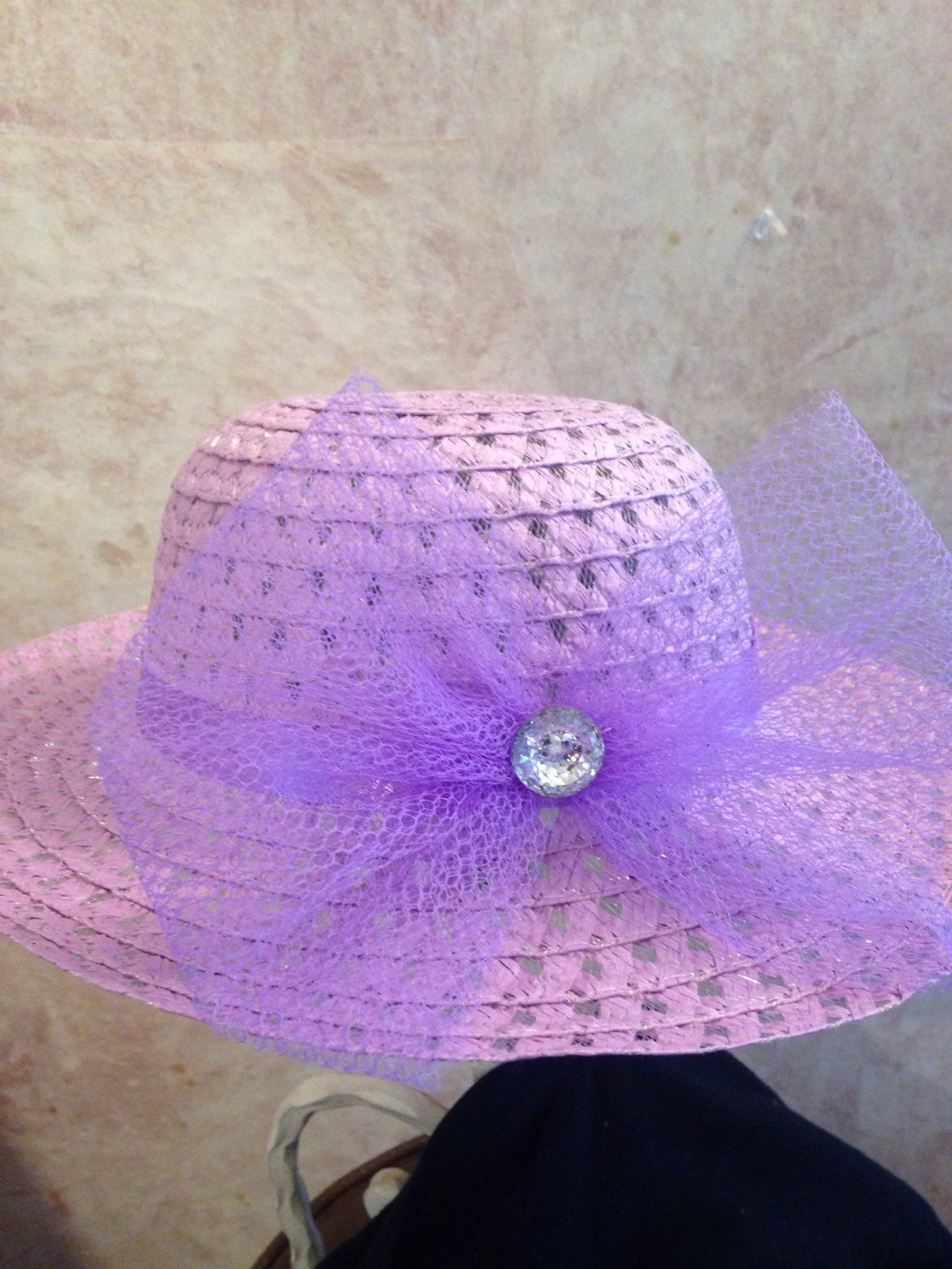 Girl's Lavender Straw Hat Easter Hat Derby Hat - Etsy