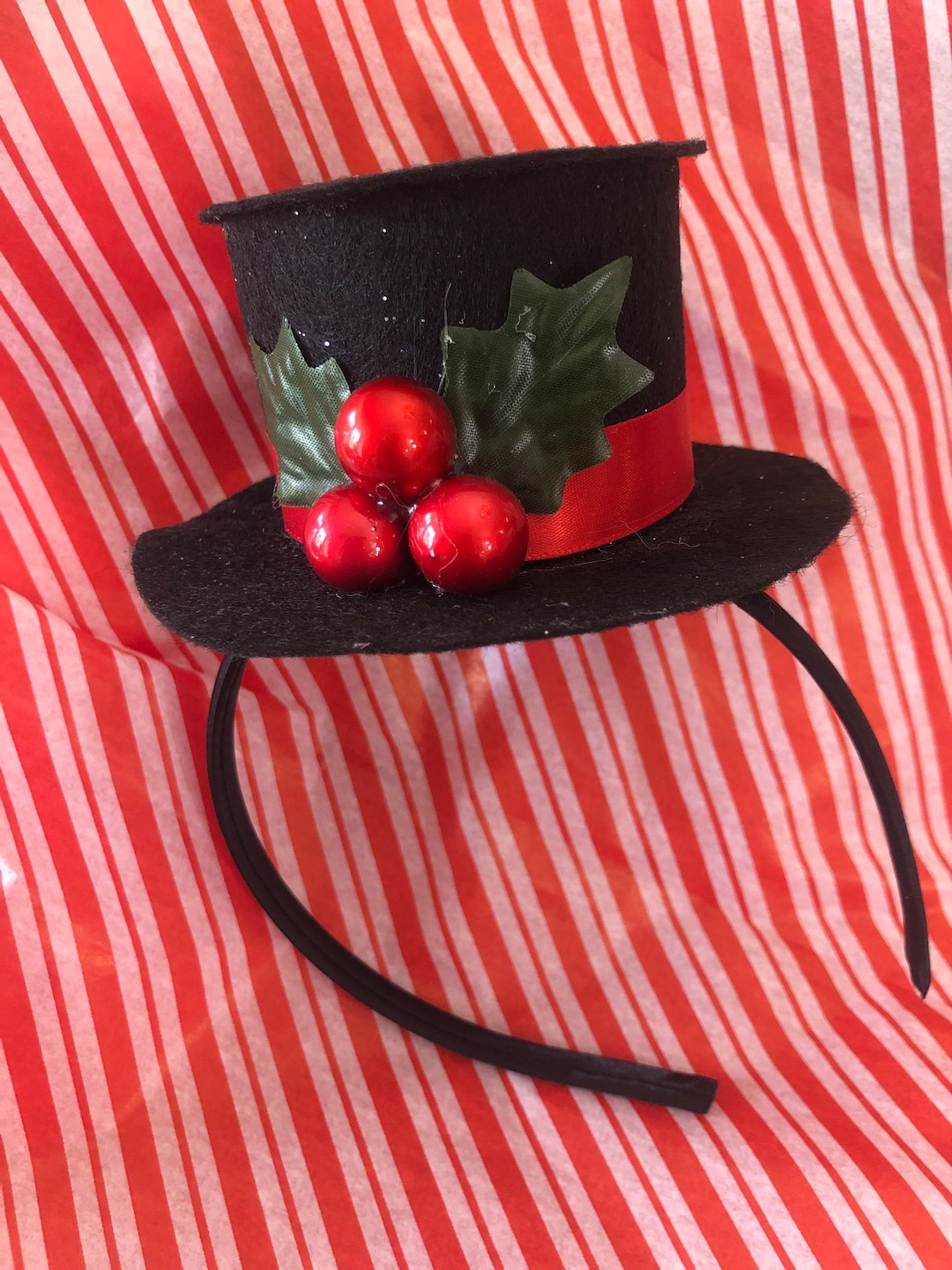 Holiday Top Hat Headband - Christmas Party Headband - Etsy