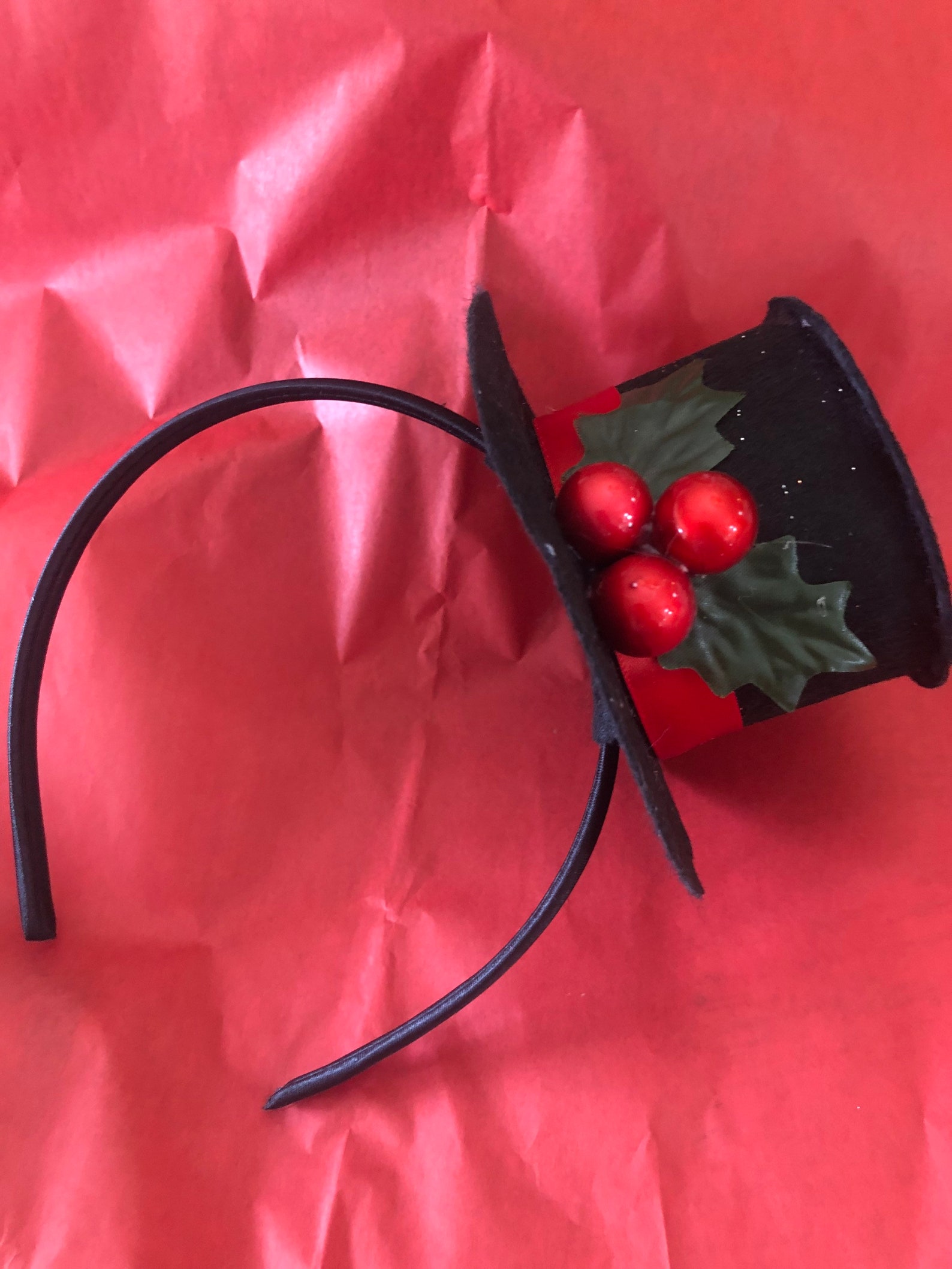 Holiday Top Hat Headband Christmas Party Headband - Etsy