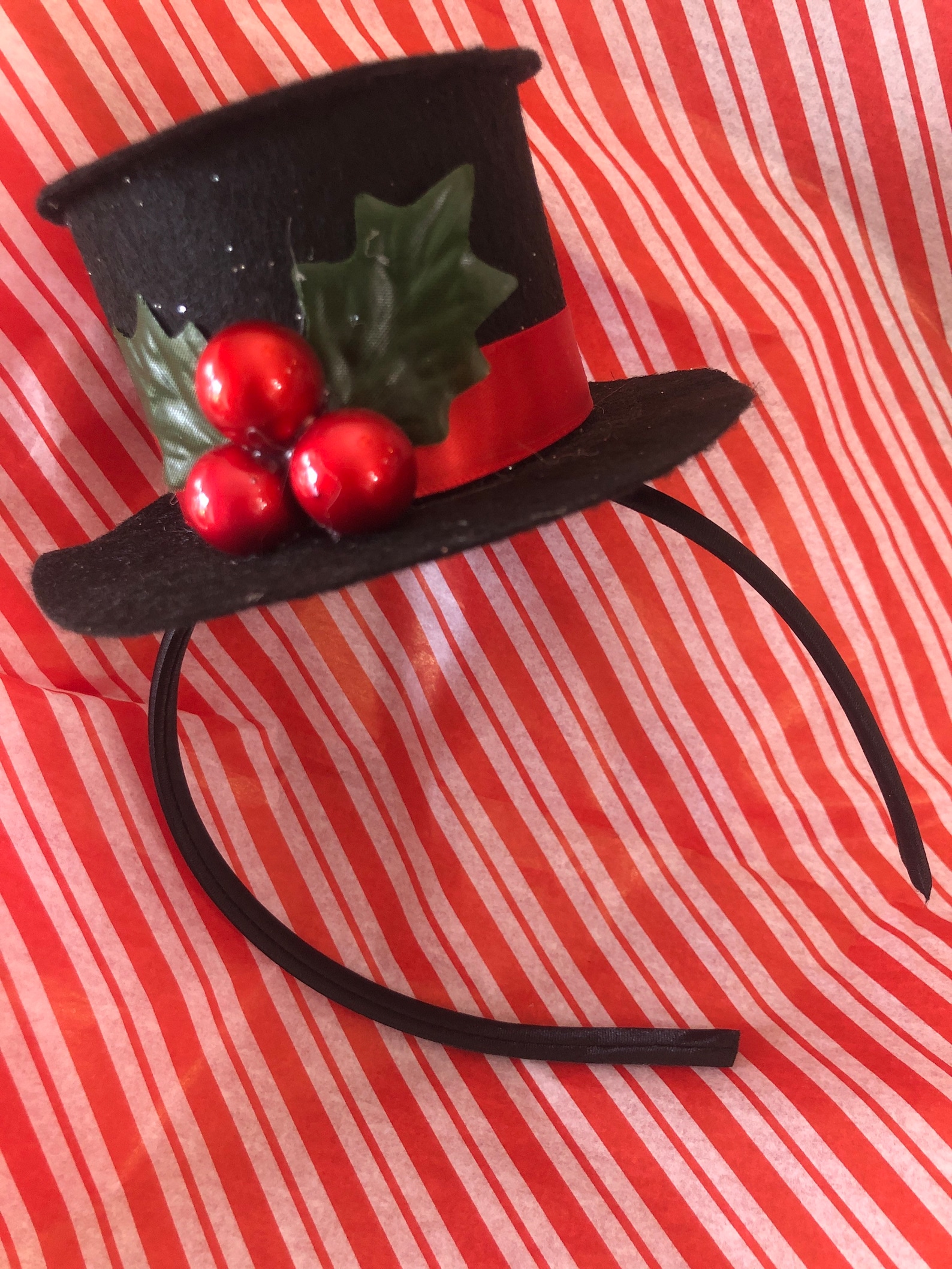 Holiday Top Hat Headband Christmas Party Headband - Etsy