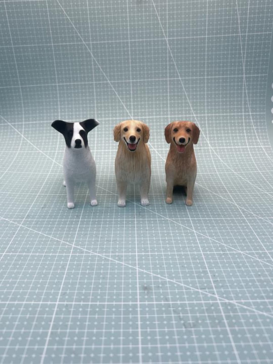 Handmade Custom Dog Figurines- Realistic Pet Sculpture - Set of Four - Etsy