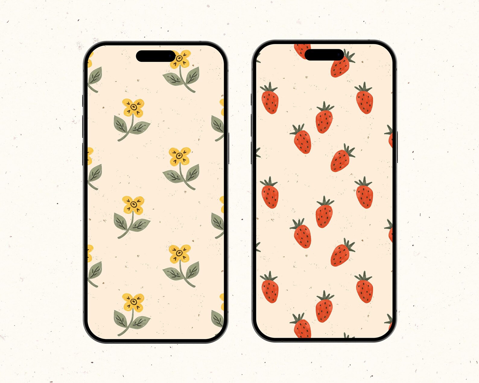 Botanical Phone Wallpapers "in Bloom" (set of 4) | Digital Download ...