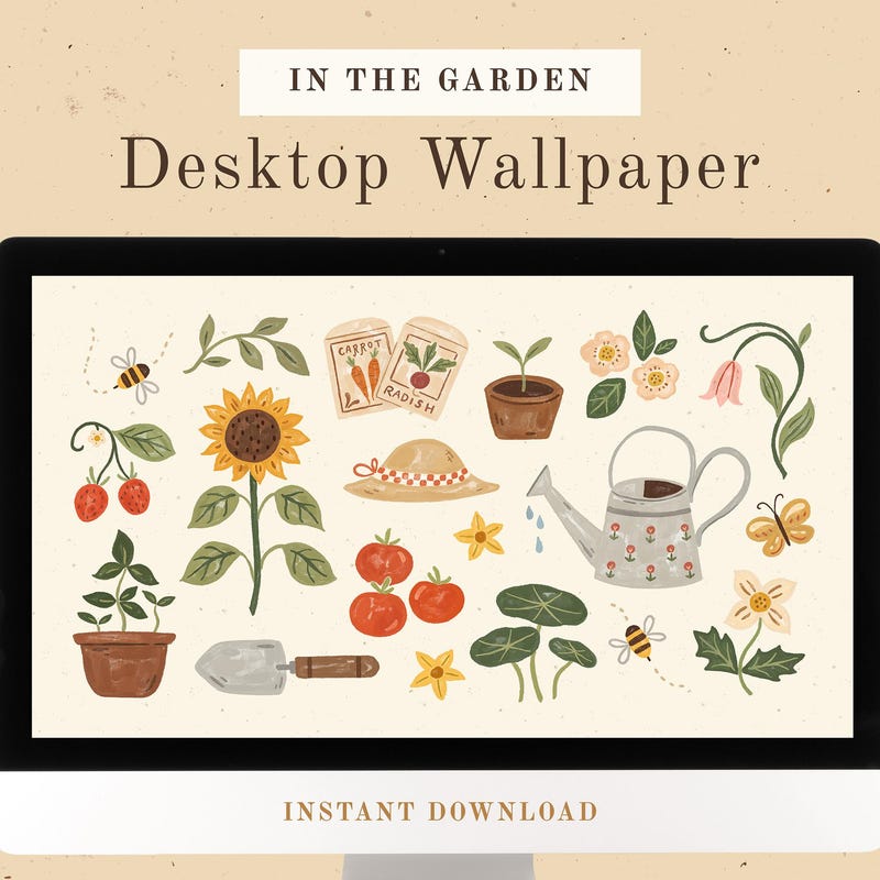 Summerween Desktop Wallpaper - Etsy