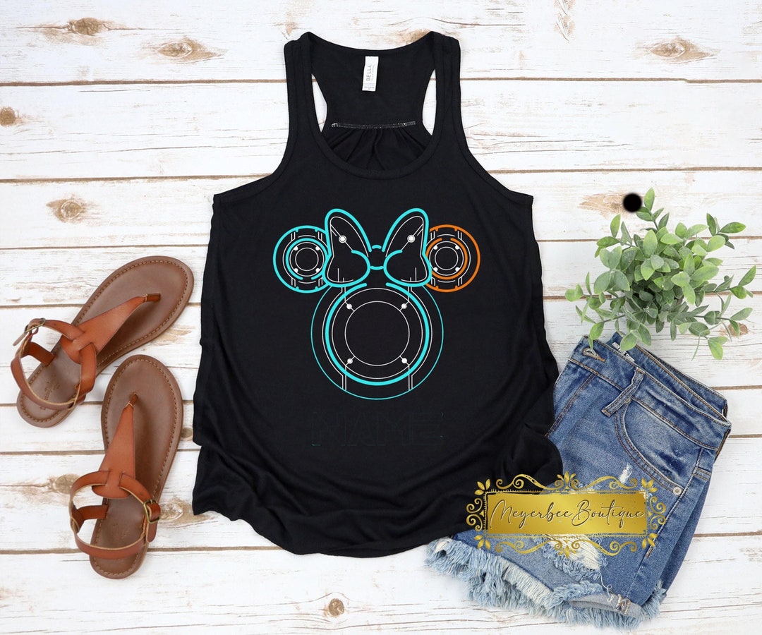 Mickey Minnie Tron Lightcycle Tank Disney Tron Lightcycle - Etsy