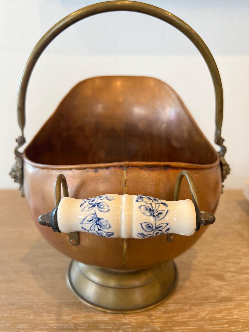 Antique Copper Ash Scuttle/bucket - Etsy