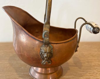 Antique Copper Ash Scuttle/bucket - Etsy