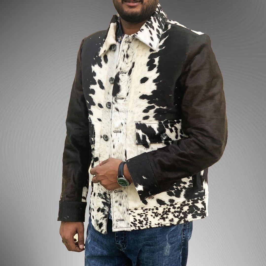 Men's Cowhide Pony Hair Jacket – Western Wear Coat - Etsy