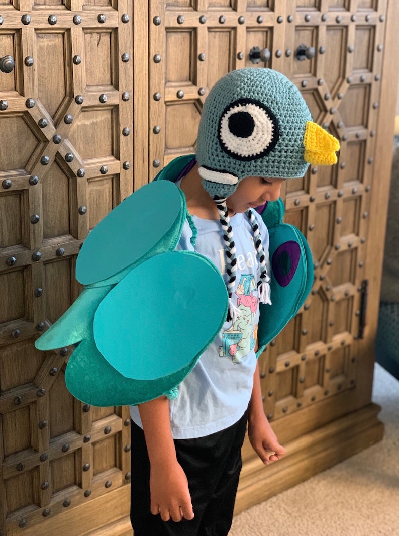 Made to order: Crochet Pigeon hat Mo Willems | Etsy