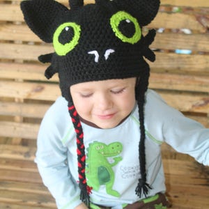 Made to Order Crochet Toothless Dragon Hat, How to Train Your Dragon ...