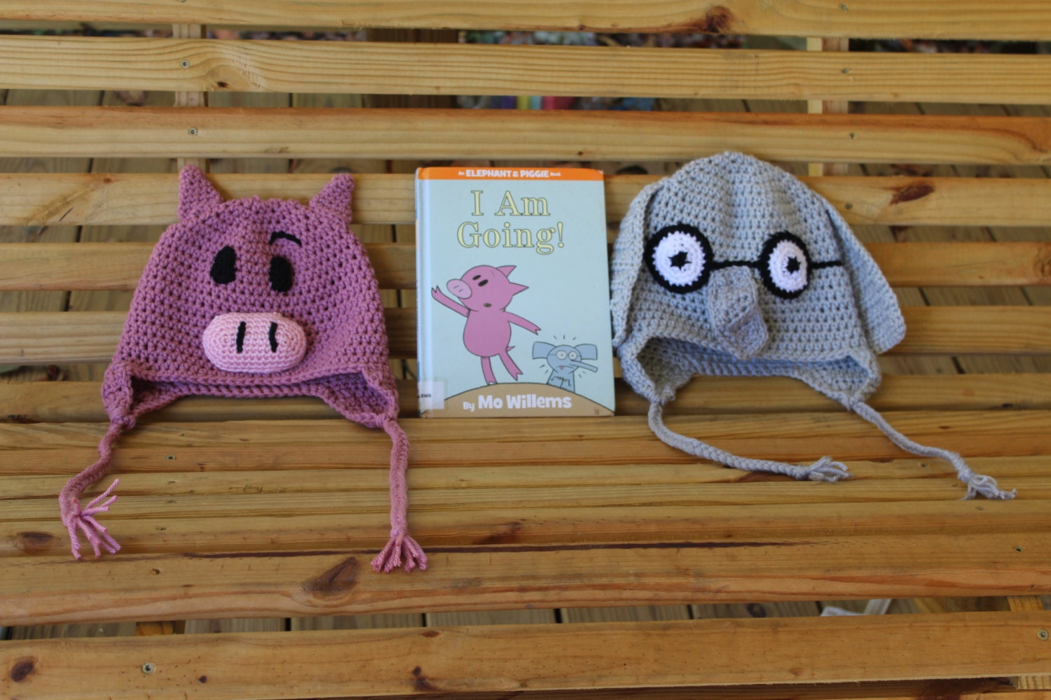 Made to Order Crochet Piggie Hat, "piggie and Gerald", Mo Willems - Etsy