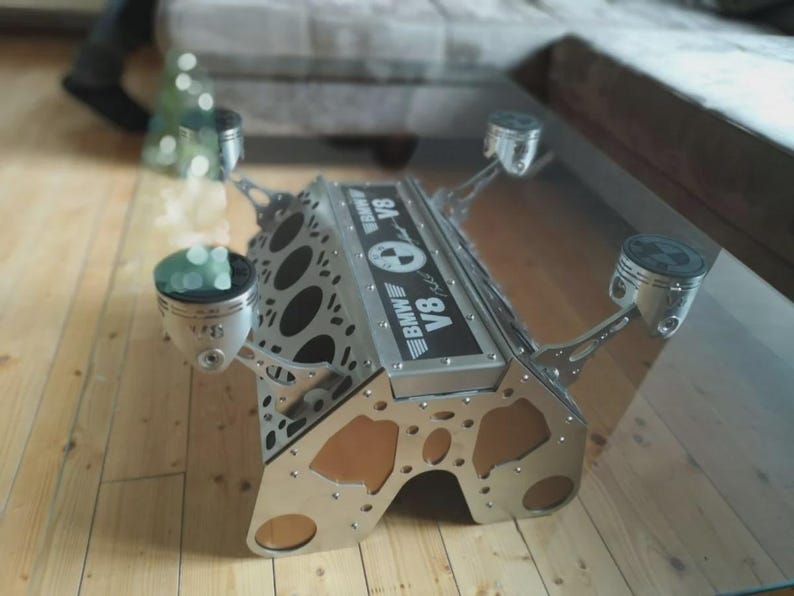 V8 Engine Table Engine Block Coffee Table - Etsy