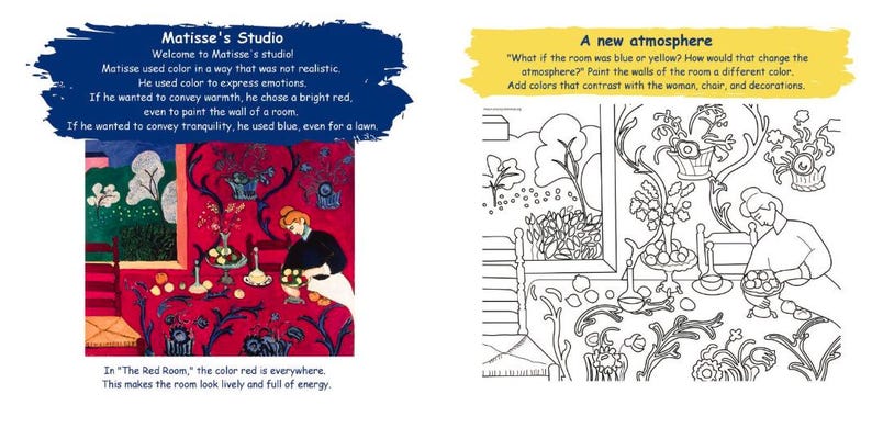 Henri Matisse. Interactive Children's Book About Artists. A Book for ...