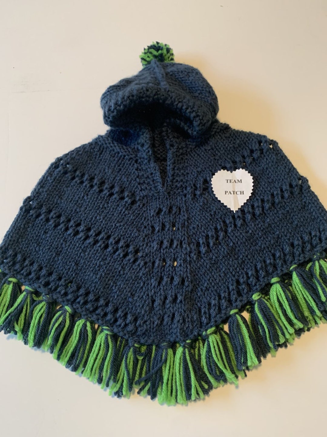 SEATTLE SEAHAWK PONCHO Team Patch Added No Charge....see Note Below - Etsy
