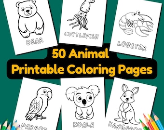 50 Printable Coloring Pages for Kids, Toddlers, Preschoolers, Coloring ...