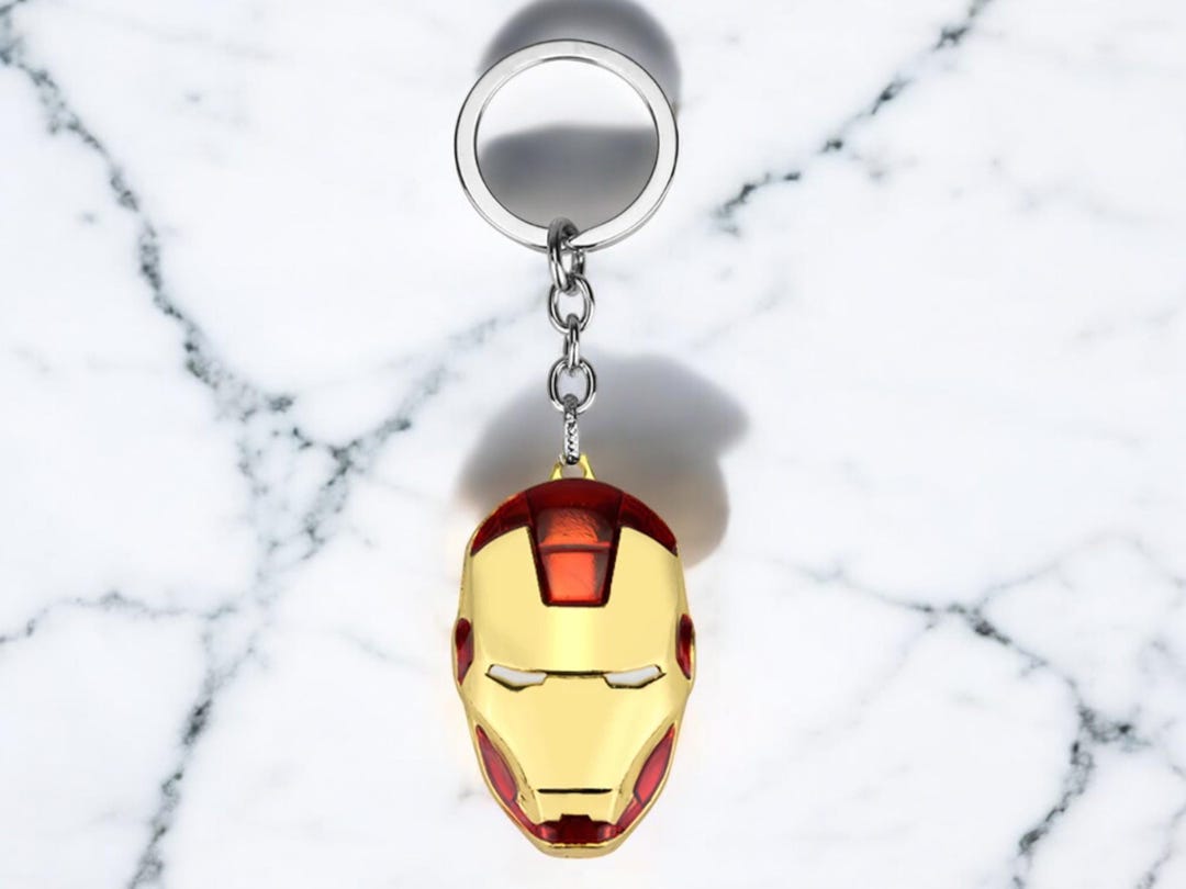 Iron Man Keychain – Superhero Avengers Keyring Gift for Fans ...