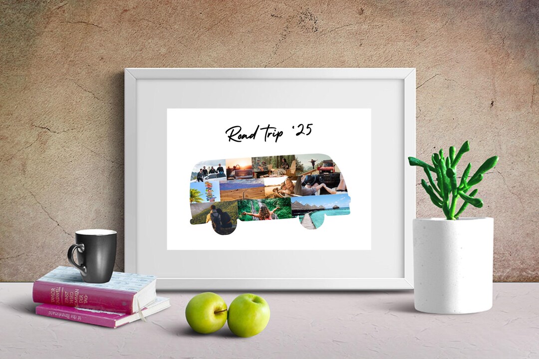 Road Trip Custom Photo Collage Canva Template - Editable Frames ...