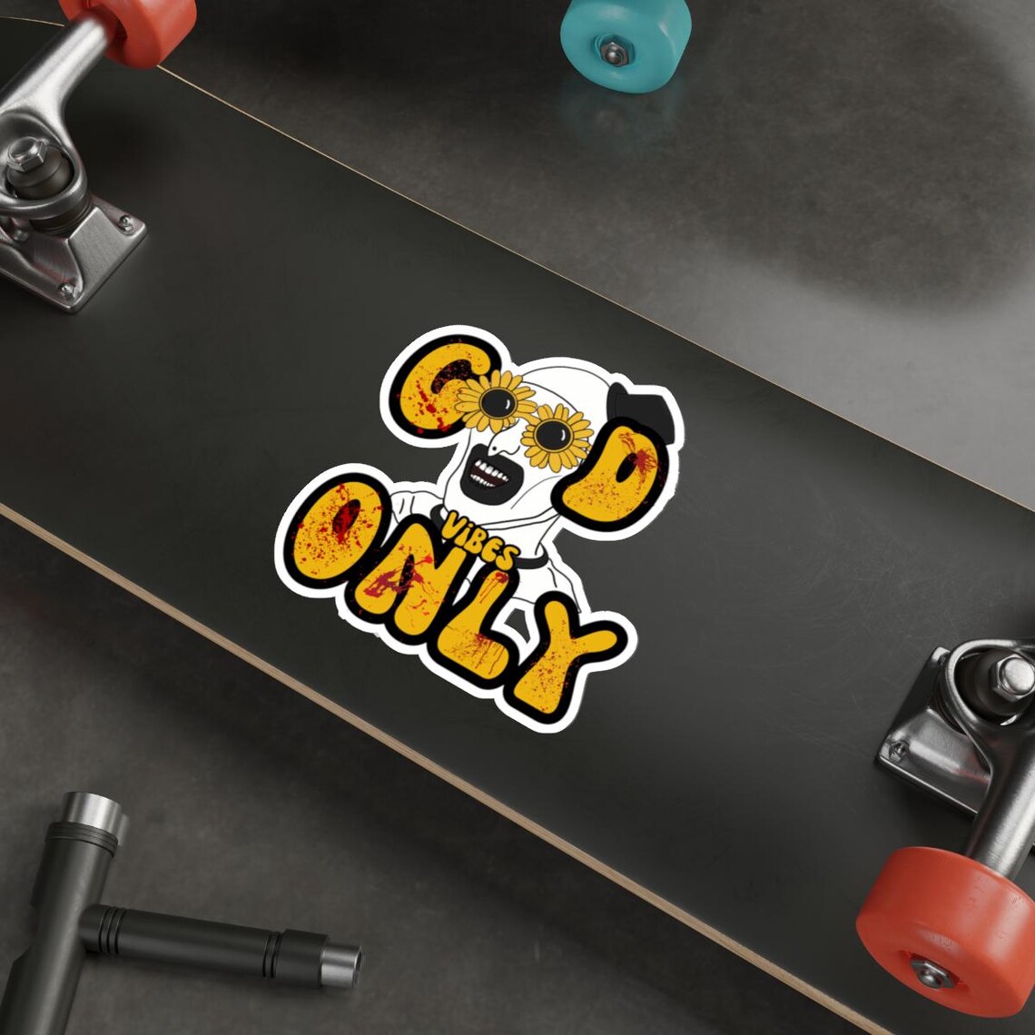 Good Vibes Only Art the Clown Terrifier Bloody Die-cut Stickers ...