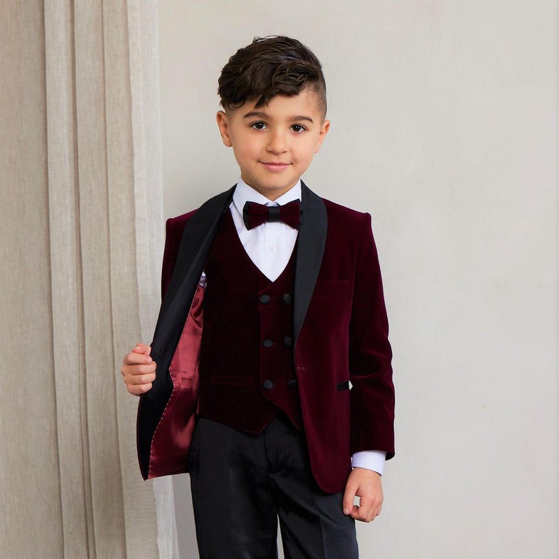 Red 3 Piece Suits Tuxedo - Etsy