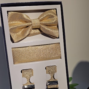 gold bow tie backs