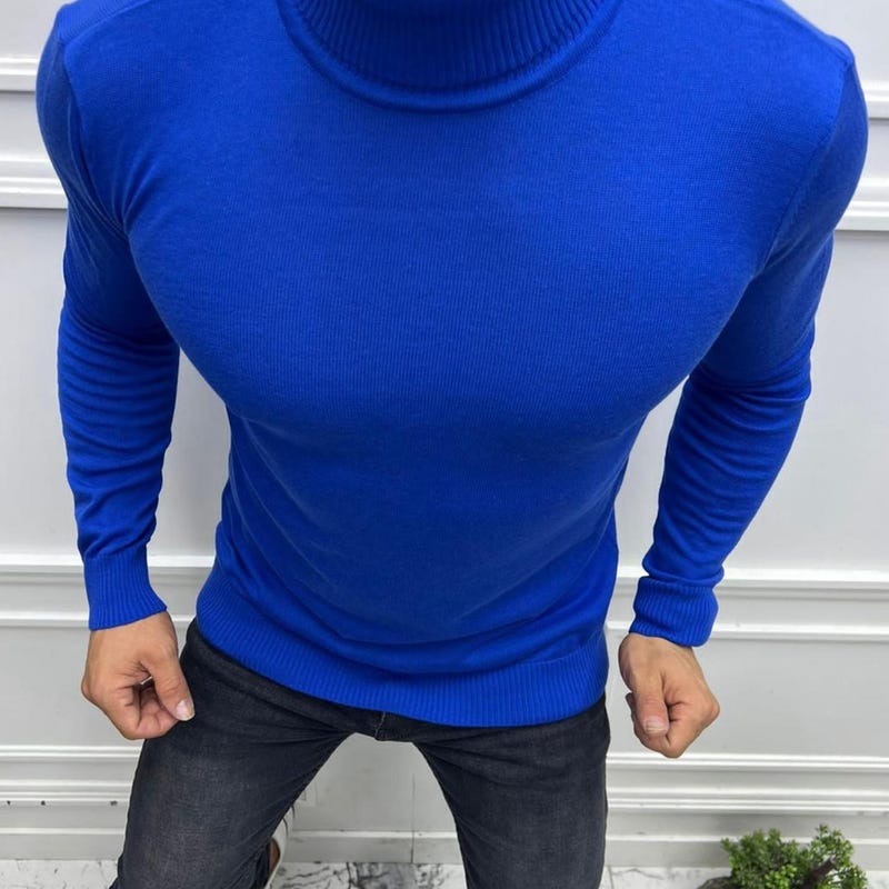 Blue Turtleneck - Etsy