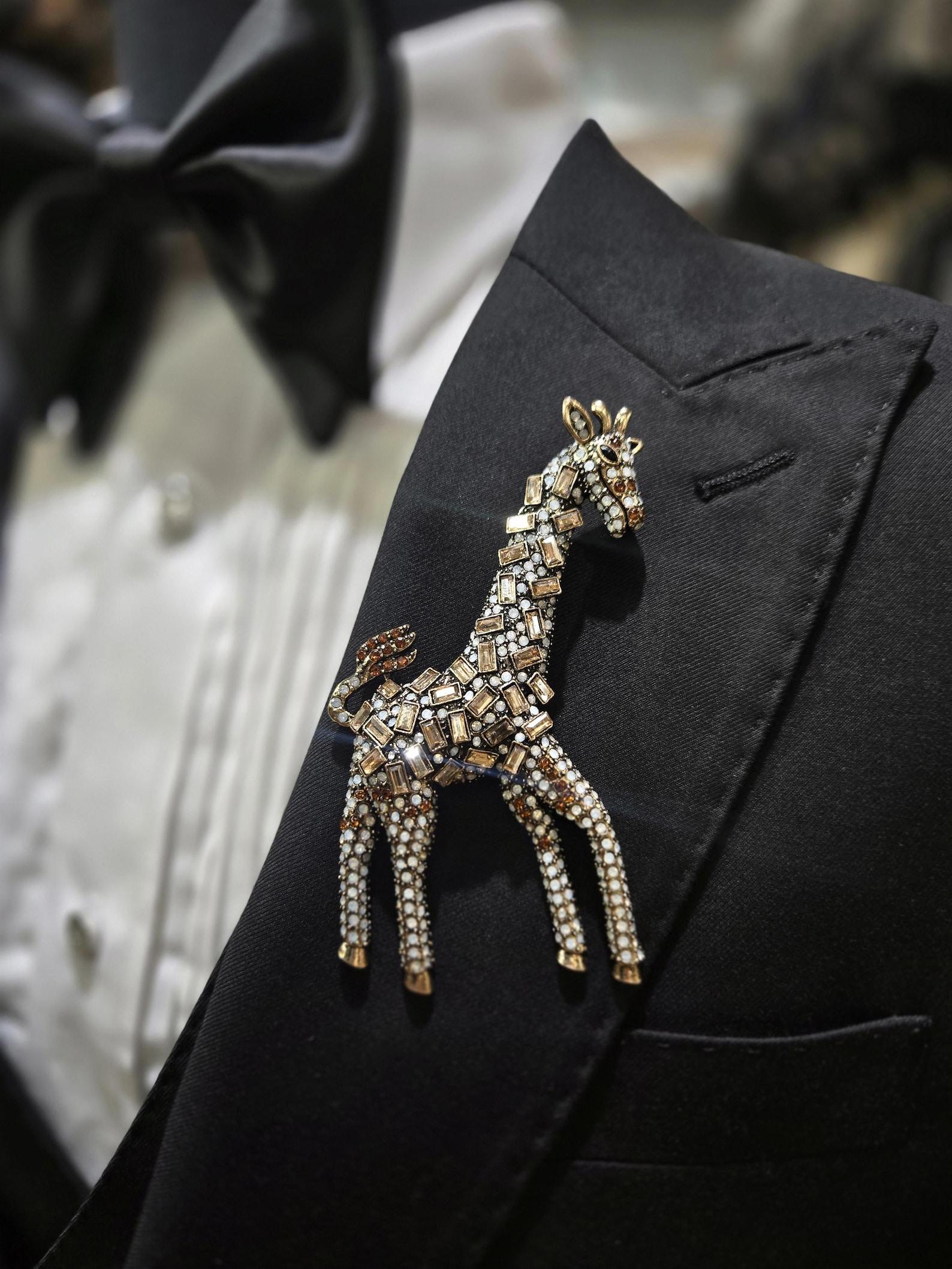 Blush & Gold Giraffe Brooch Pin: Luxe Lapel Accessory - Etsy