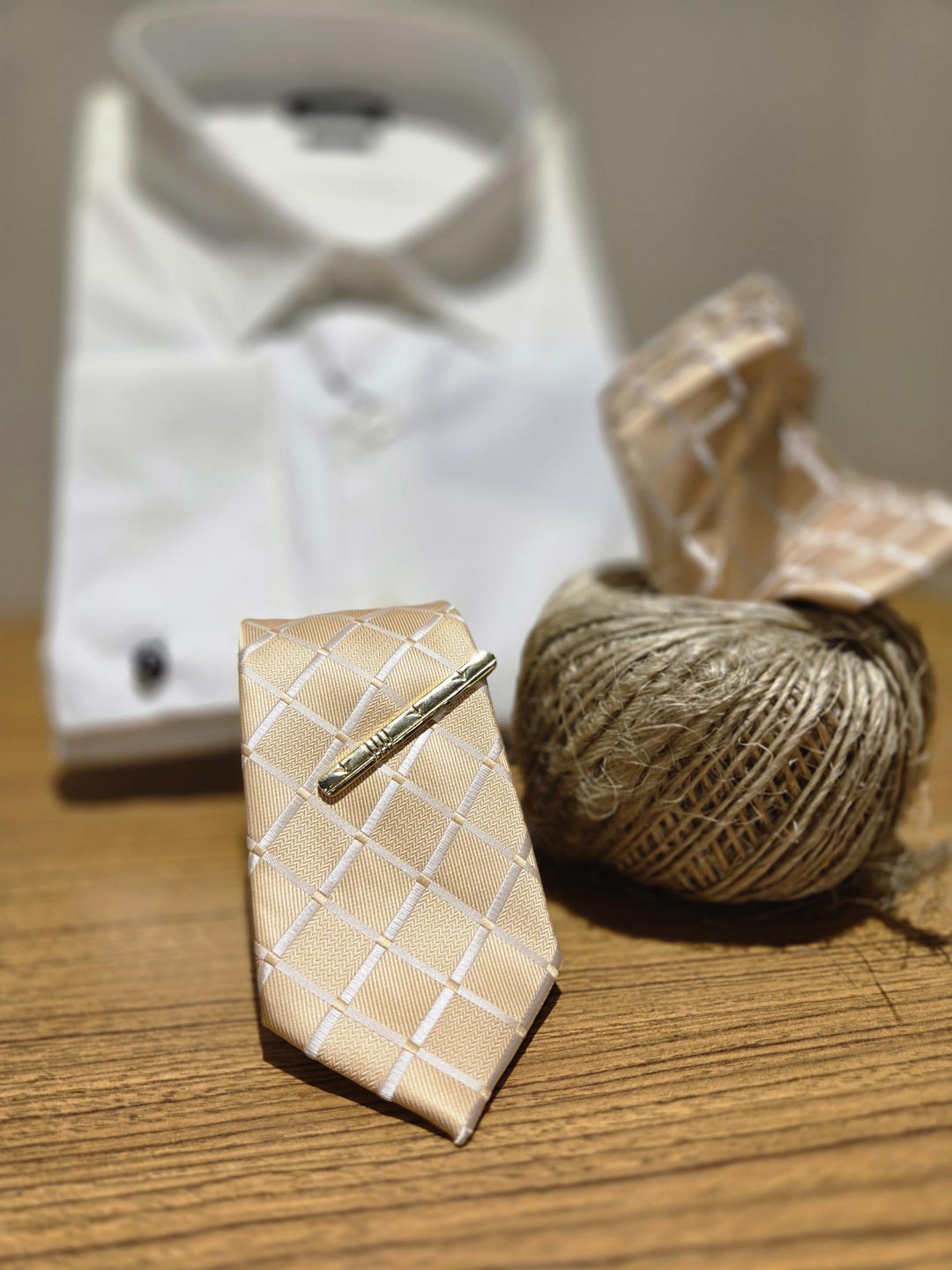 Gold Champagne Texture Necktie Set: Wedding, Prom, Formal Occasions - Etsy