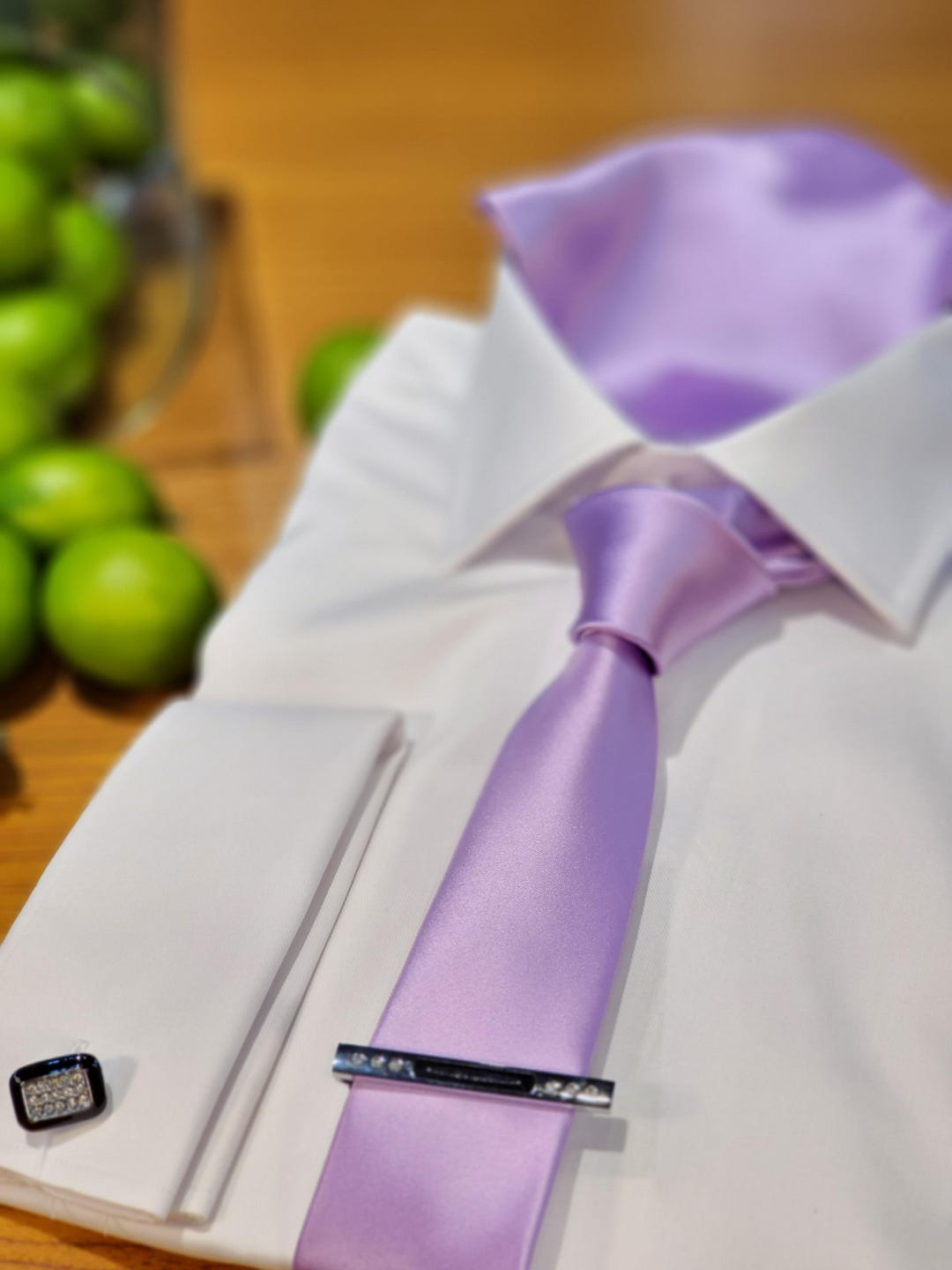 Necktie Set( Lilac) Color for Weddings, Proms, Formal Dates ...